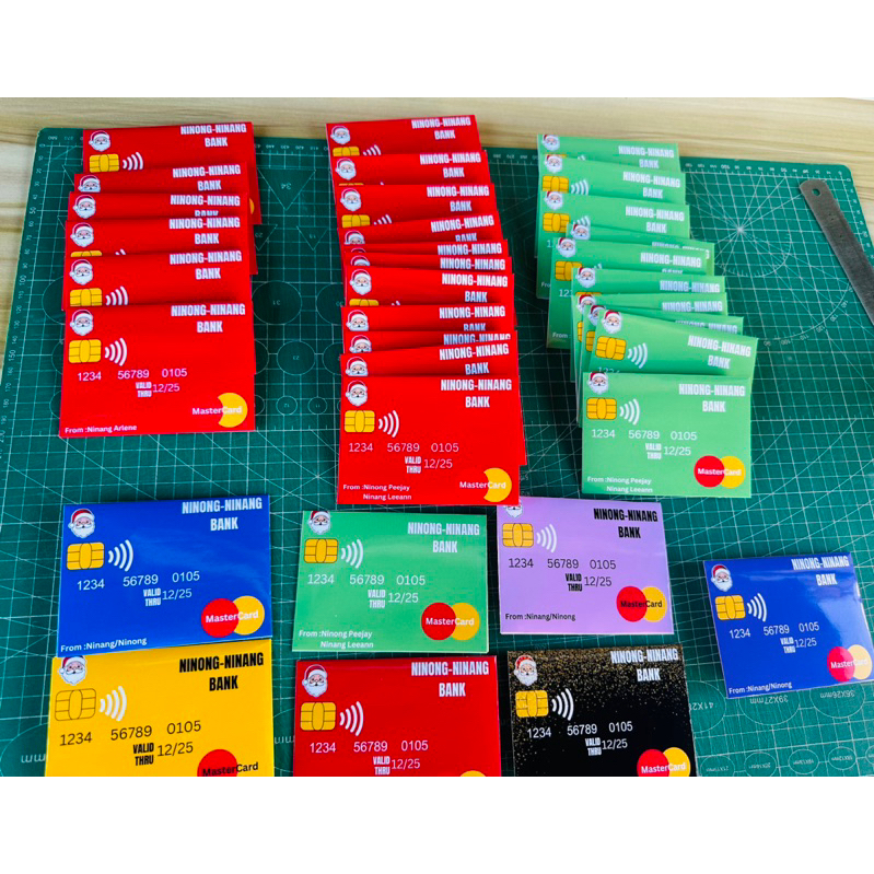 ATM Card inspired Christmas CASH Envelope/ Money Envelope 10pcs per ...