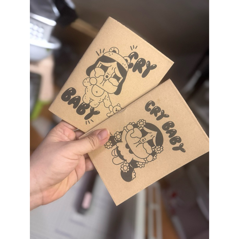 fan art popmart cry baby mini stickerbooks and notebook | Shopee ...