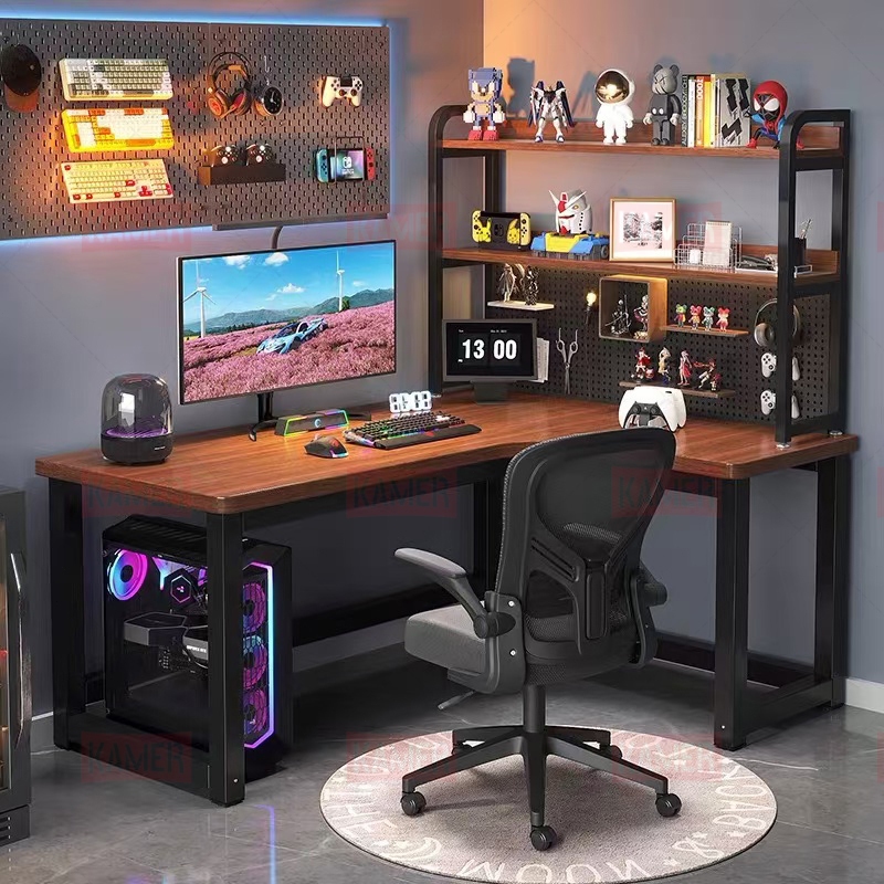 HOMELY L-Shaped Corner Table/Study Table/Office Desk/Computer Table ...