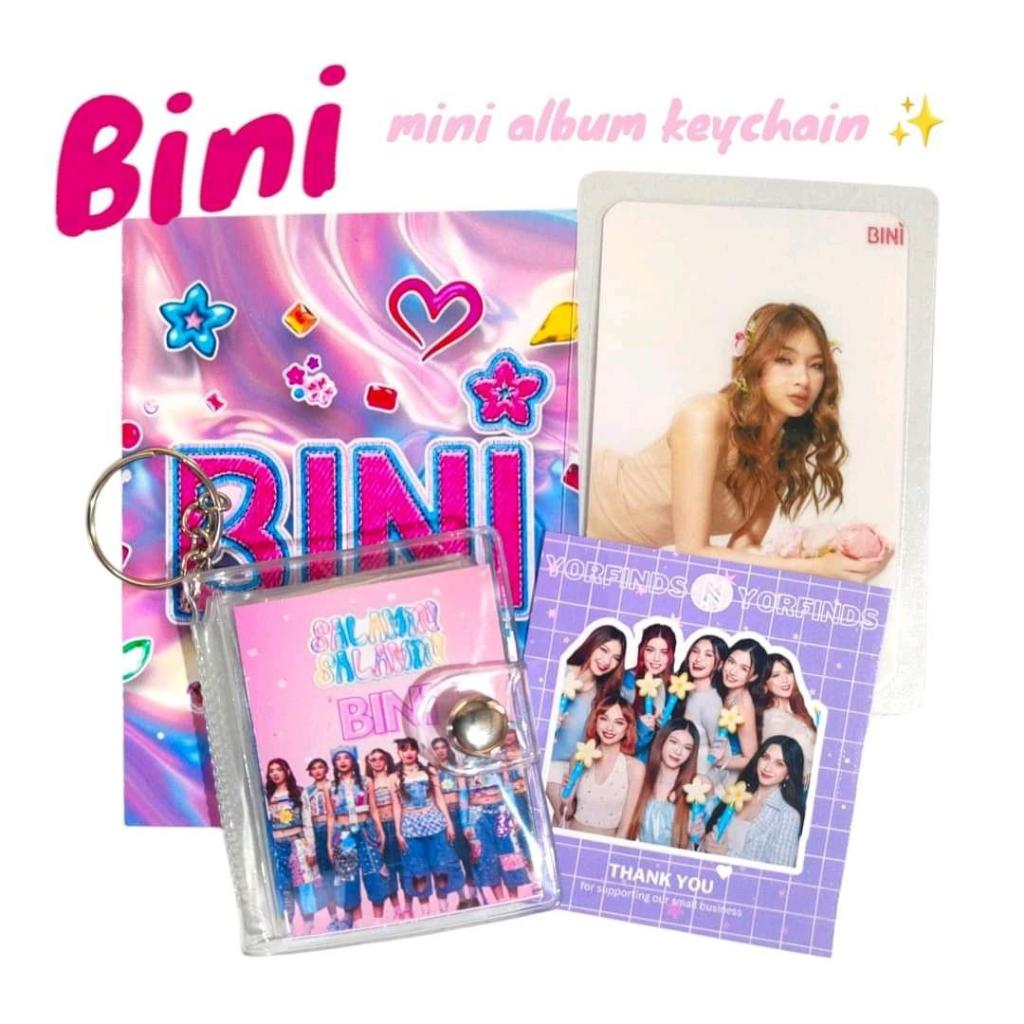 BINI KEY CHAIN MINI ALBUM with 1 random freebie (Opo, Kasama na ung ...