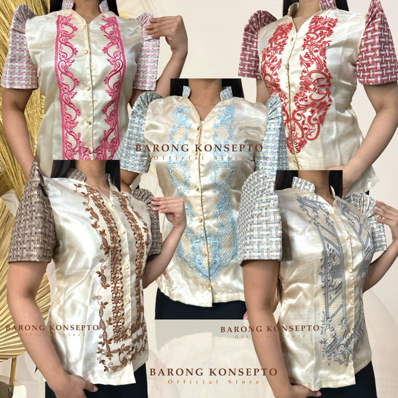 Filipiniana MC BLOUSE BANIG w/ BURDA - Modern Filipiniana Design ...