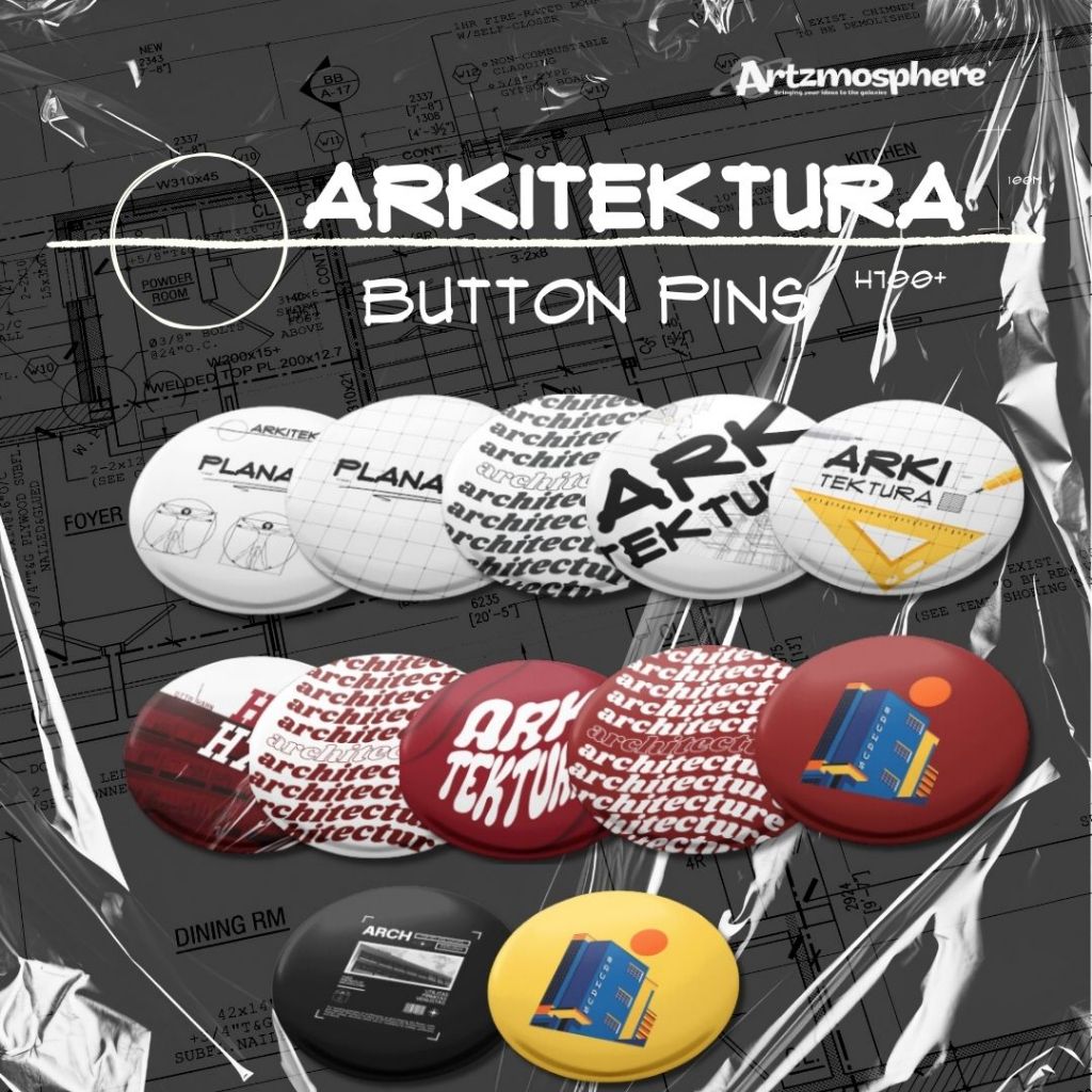 architecture button pins arkitektura merch | Shopee Philippines