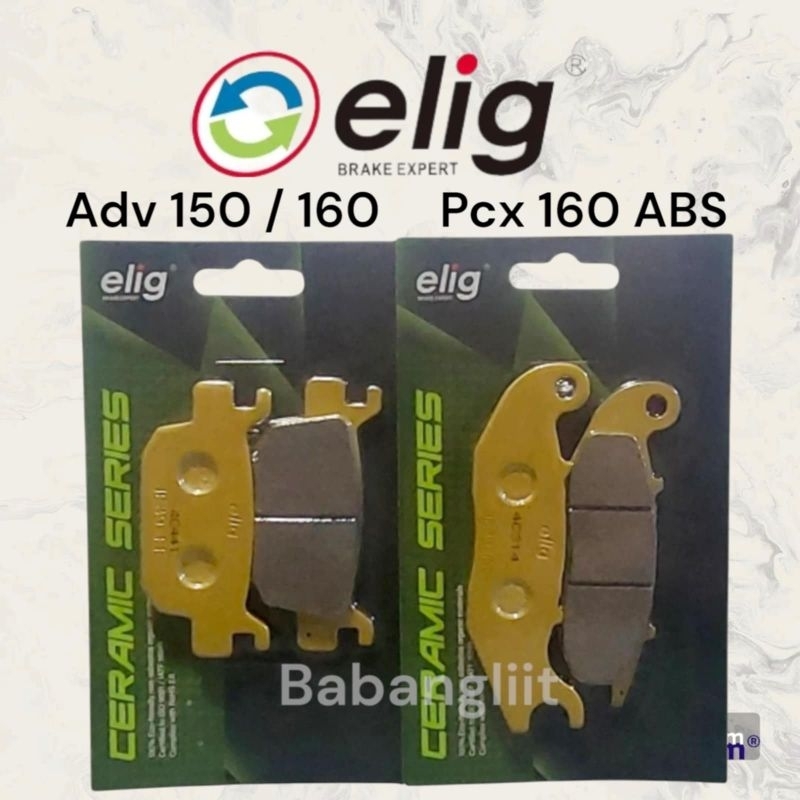 PCX 160 (ABS) ADV 150 / 160 ELIG CERAMIC STANDARD BRAKE PAD | Shopee ...
