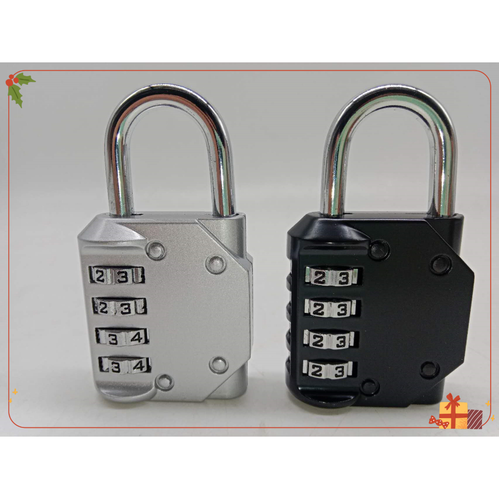 Heavy Duty Padlock 4 Digits Combination Padlock Locker Padlock Gate ...