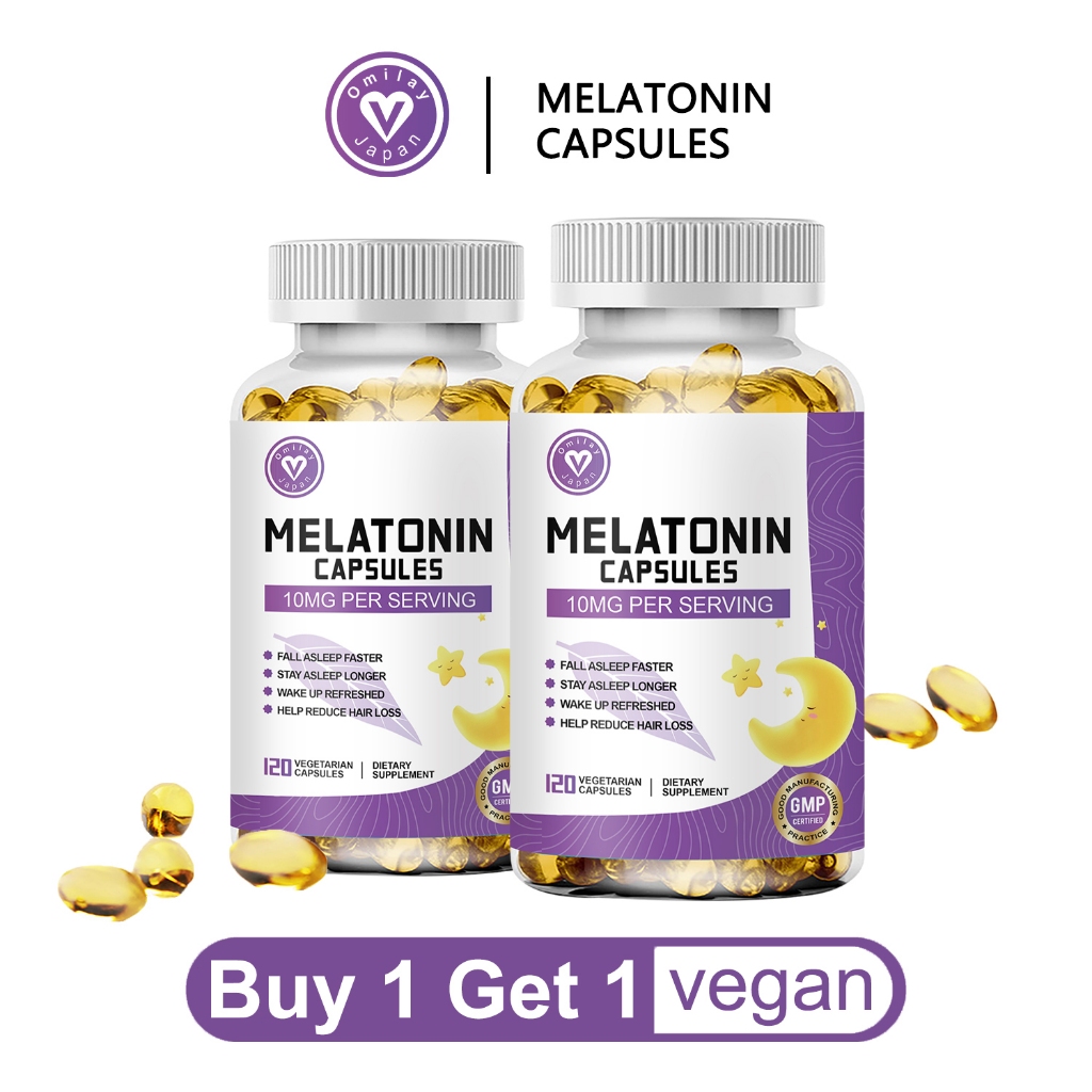 Omilay Melatonin for Adult Capsule Good Night Sleep Supplement ...