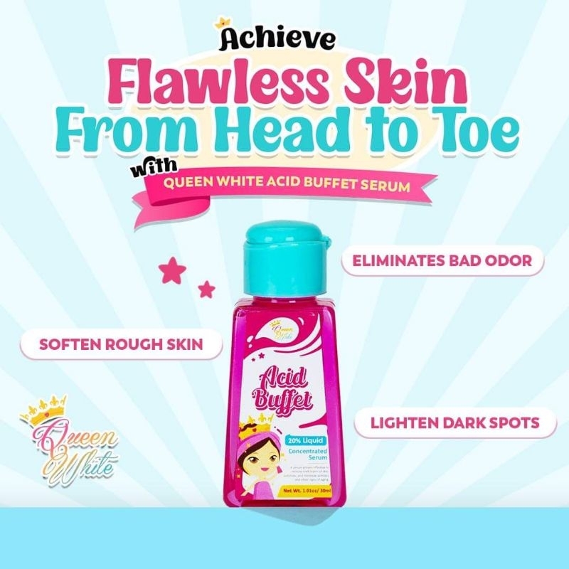 Queen White Acid Buffet Concentrate Serum 30ml | Shopee Philippines