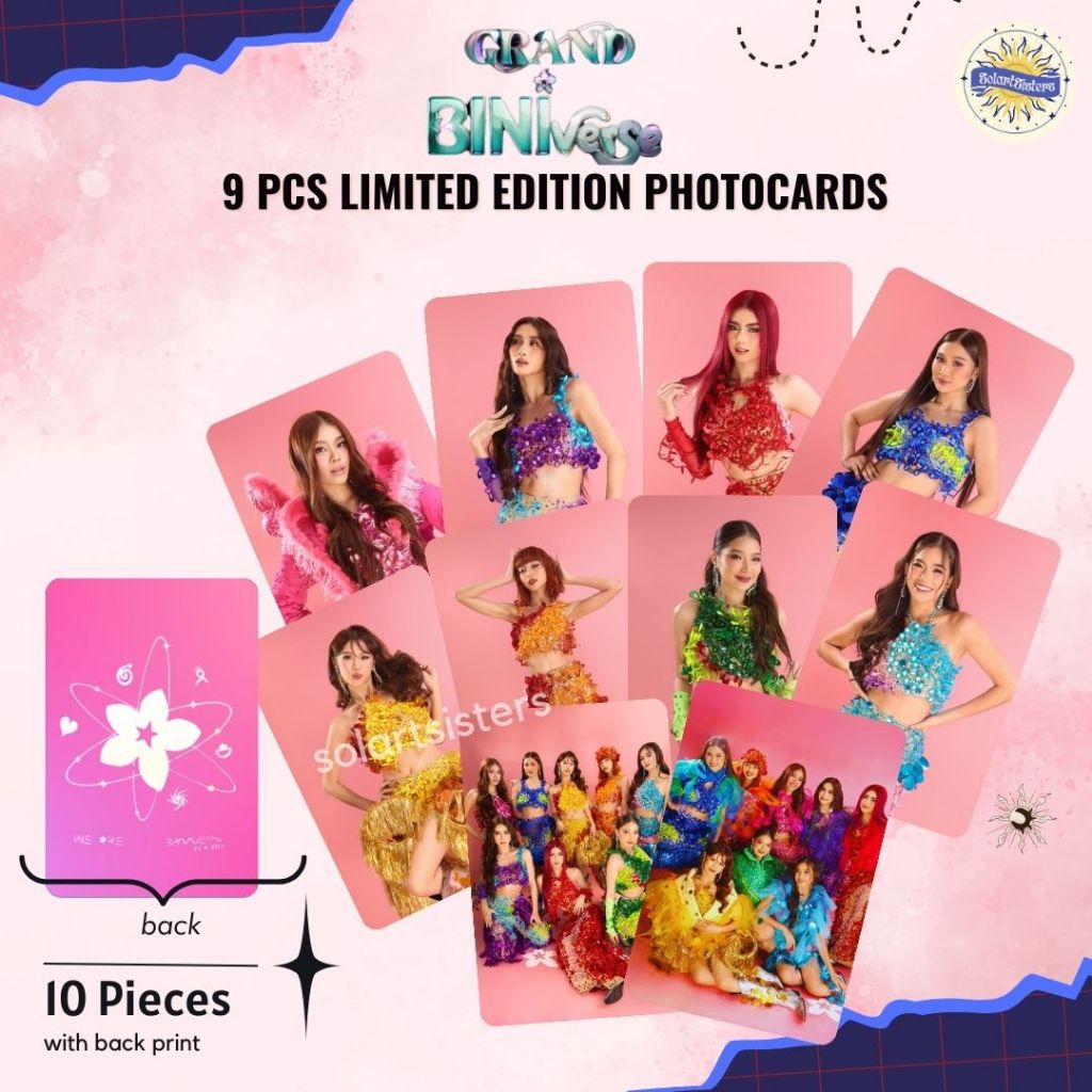 10 pcs GBV Grand Biniverse x BINI photocard OT8 unofficial Modess ...