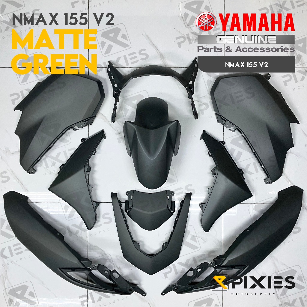 MATTE GREEN YAMAHA NMAX V2 GENUINE SPARE PART FAIRINGS FLAIRINGS ...