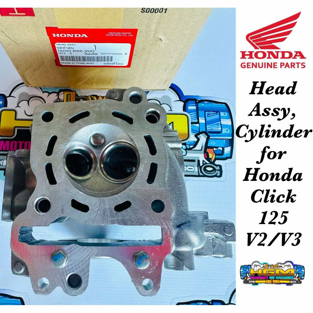 HEAD ASSEMBLY, CYLINDER FOR HONDA CLICK 125 V2 & V3 | GENUINE PARTS ...