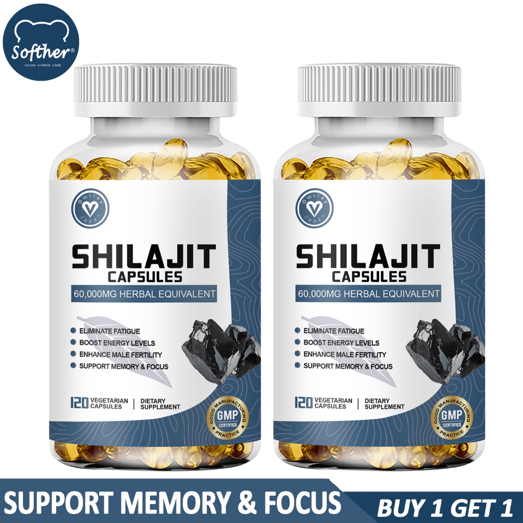 Softher Shilajit Capsule to improve Memory and Focus Shilajit Extract ...