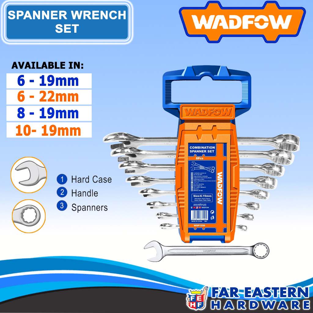 WADFOW Combination Spanner Close Open Ratchet Offset Ring Wrench Set ...