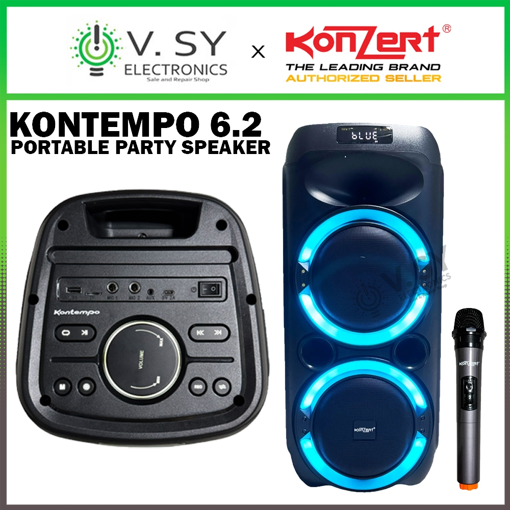 Original Konzert New Kontempo 6.2 4000W 6.5" Woofer PMPO Bluetooth ...