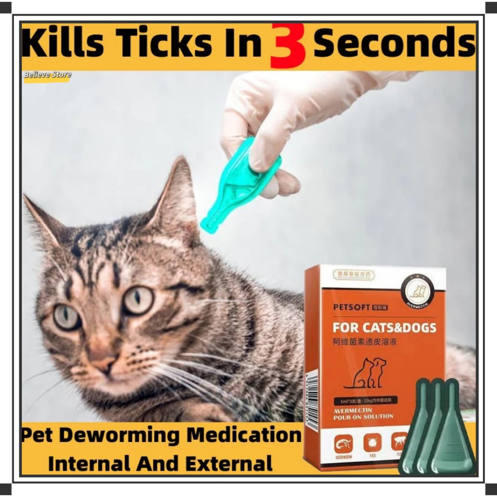 Pet Tick And Flea Spot Treatment One Box Tick and Flea Remover Anti ...