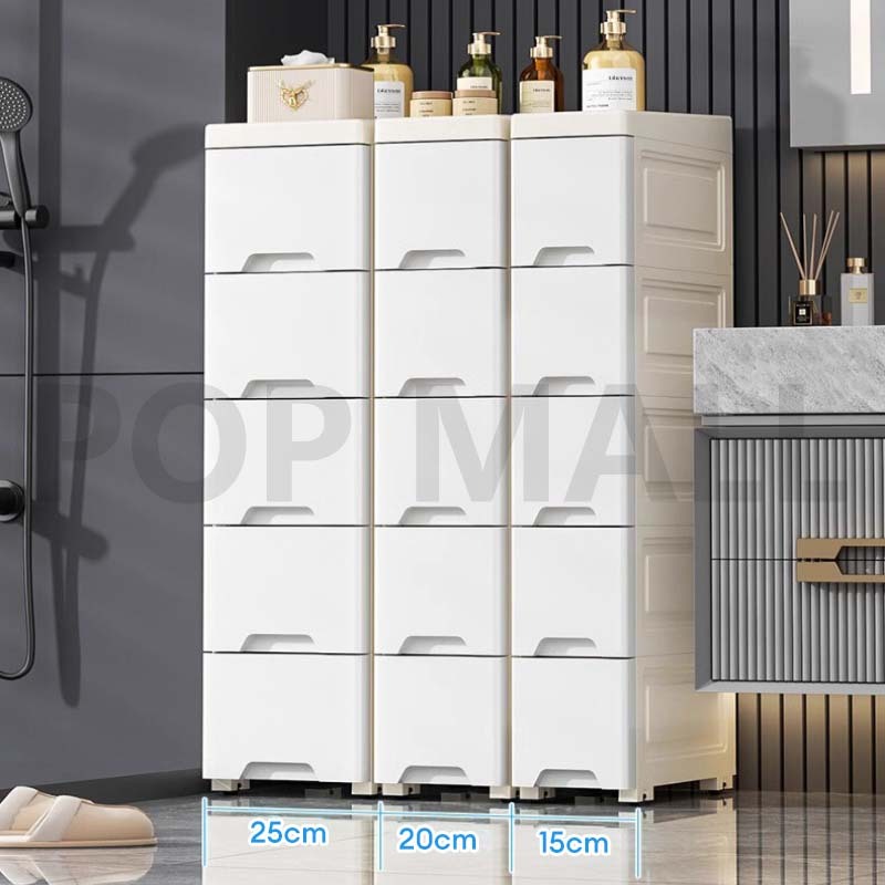 PoP Slim Drawer Organizer Kitchen Cabinet Organizer Bathroom Storage ...