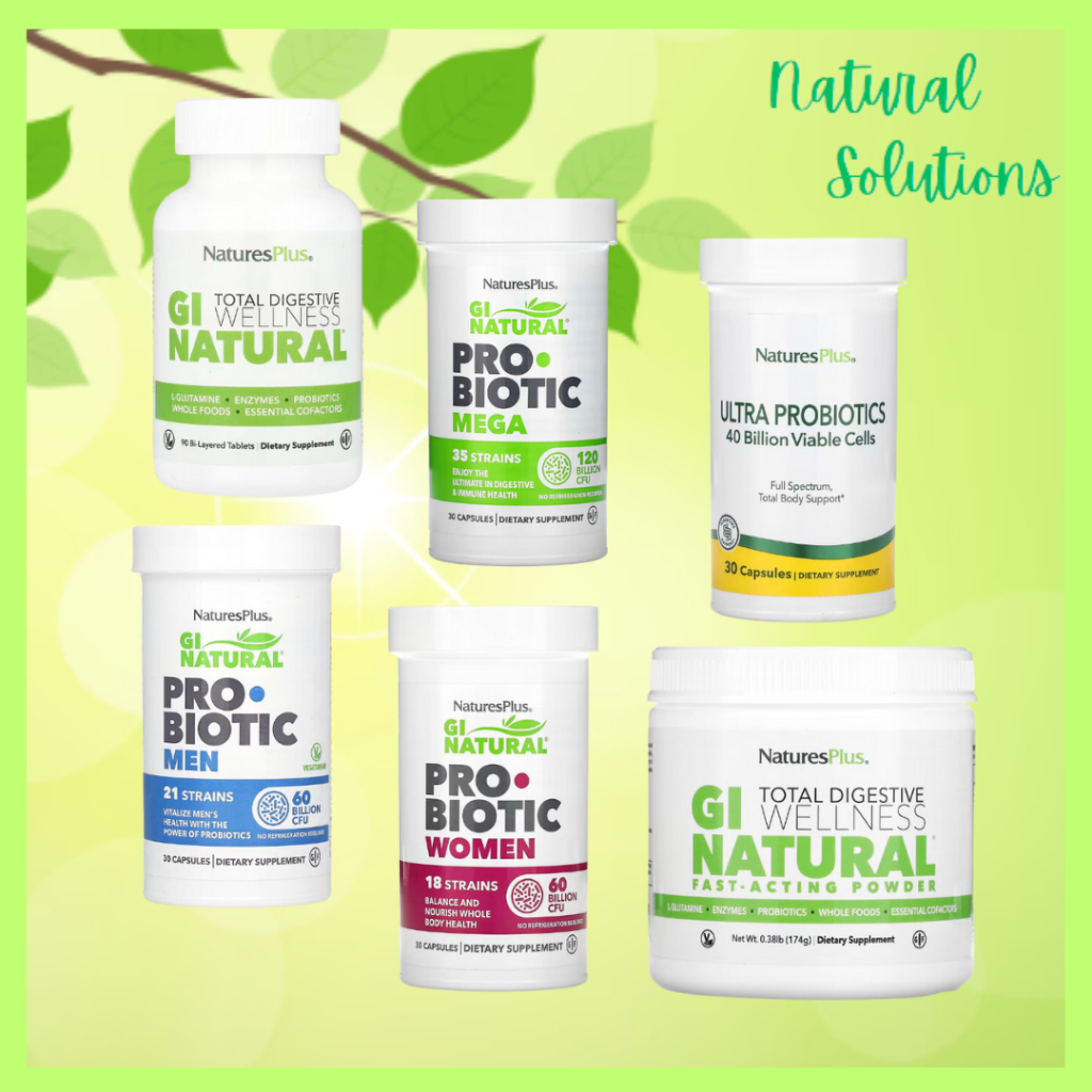 NaturalSolutions | NaturesPlus, GI Natural Probiotic Mega, Digestive ...