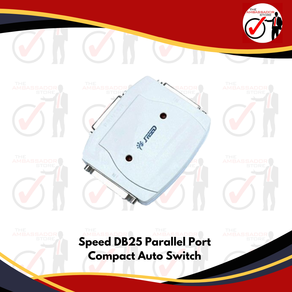 Speed DB25 Parallel Port Compact Auto Switch for 2 Computers to 1 ...