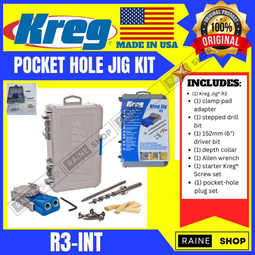 Kreg Pockethole Pocket Hole Jig R3 Original Kreg R3 | Shopee Philippines