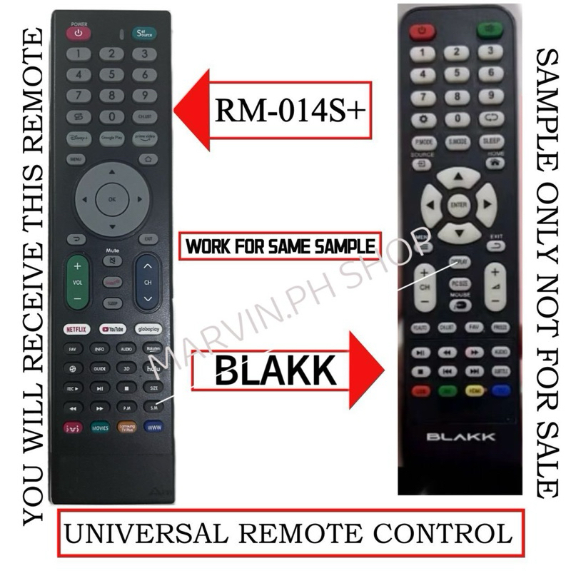 Ready to use 100% Work Universal remote control for BLAKK led smart tv remote na gagana sa tv mo ...