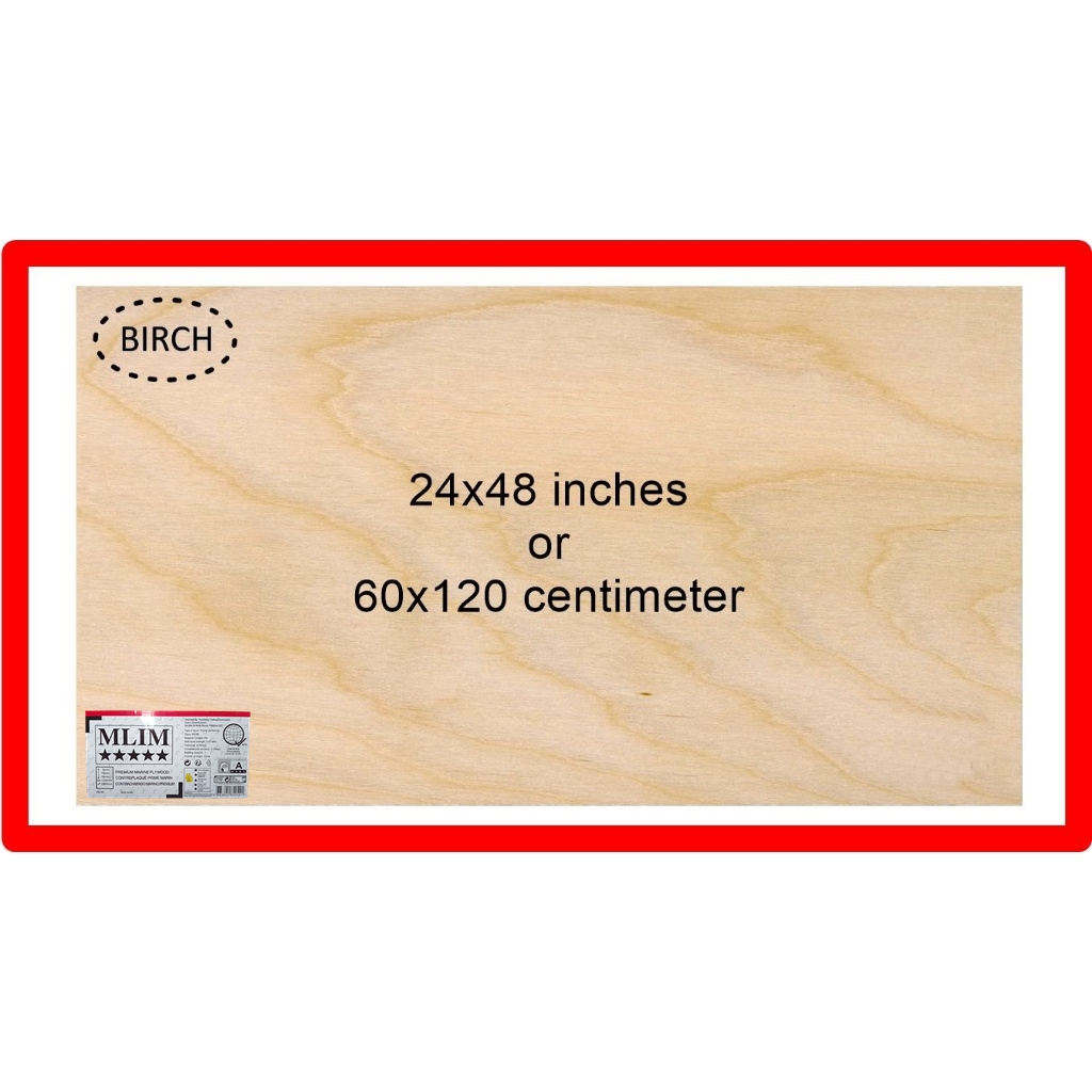BIRCH PLYWOOD 24x48 inches or 60x120 centimeter | Shopee Philippines