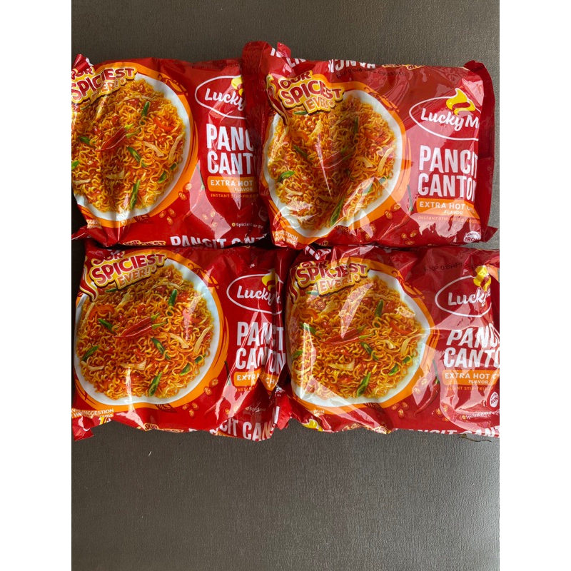 Lucky Me Instant Pancit canton 60 grams chilimansi, extra hot chili and ...