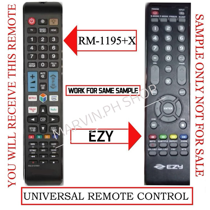 Ready to use 100% Work Universal remote control for EZY led smart tv remote na gagana sa tv mo ...