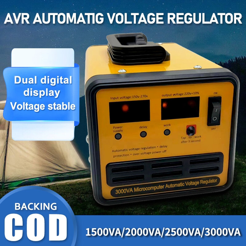 AVR Automatic Voltage Regulator 3000W Heavy Duty 220V AC Servo Motor ...