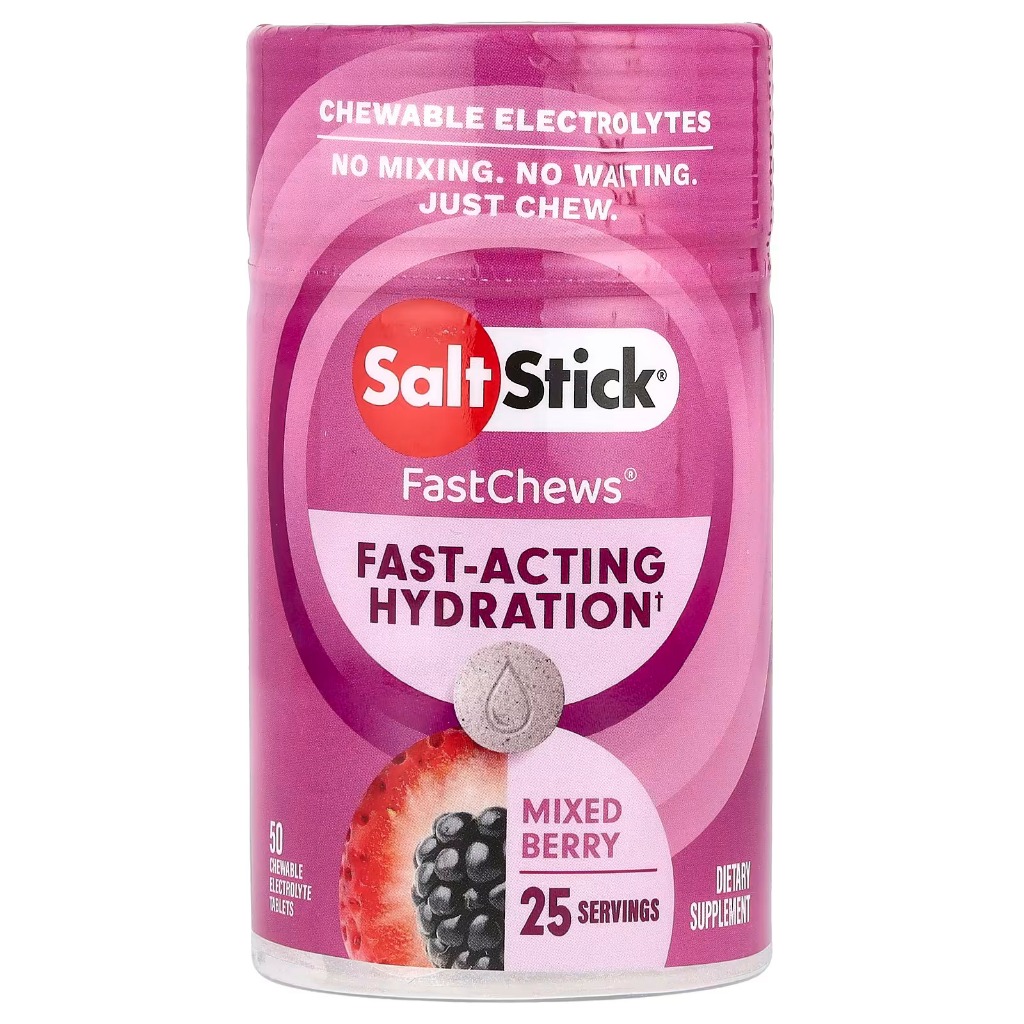 SaltStick, FastChews Chewable Electrolytes 50 Chewable Tablets | Shopee ...
