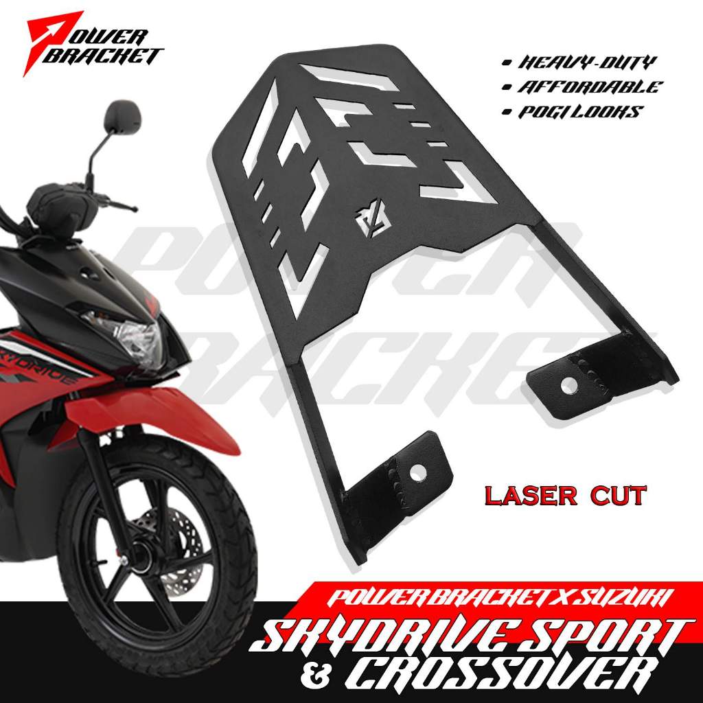SUZUKI SKYDRIVE CROSSOVER / TOPBOX BRACKET / BLACK POWDER COATED ...