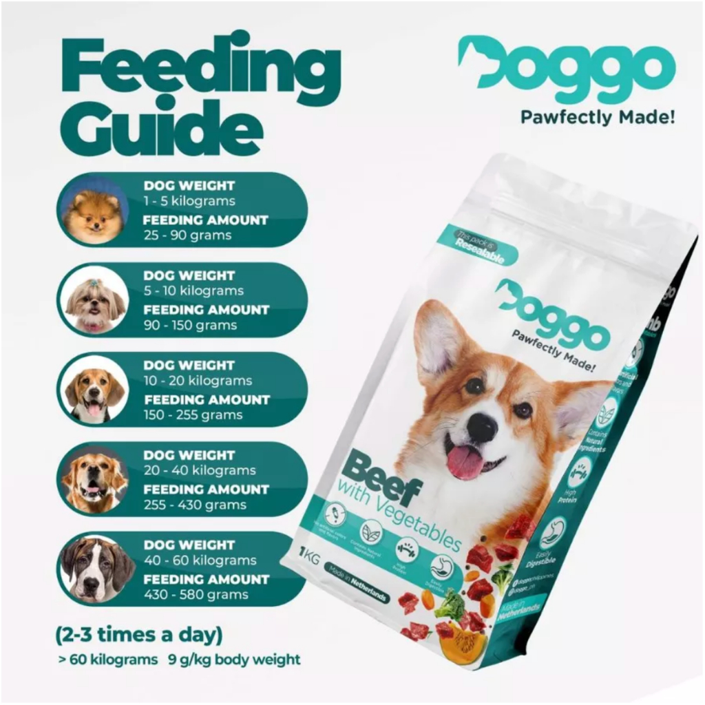 Doggo Dog Food Beef w/ Vegetables 1kg | Shopee Philippines