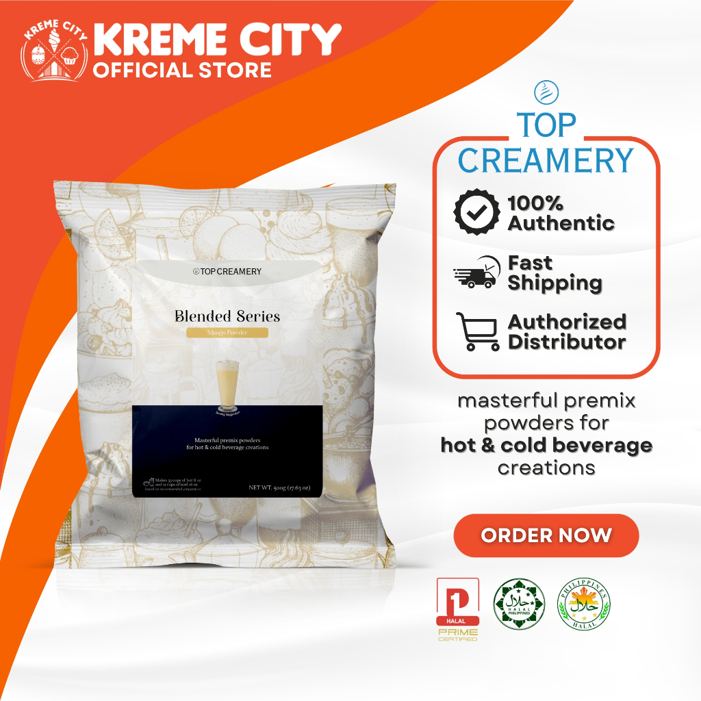 TOP Creamery Blended Series Mango Powder Beverage Premix 500g | Shopee ...