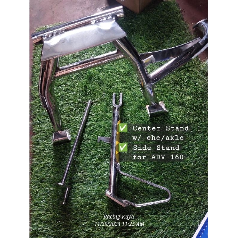 CENTER STAND with EHE/AXLE and SIDE STAND SET ADV160, PCX160, CLICK ...
