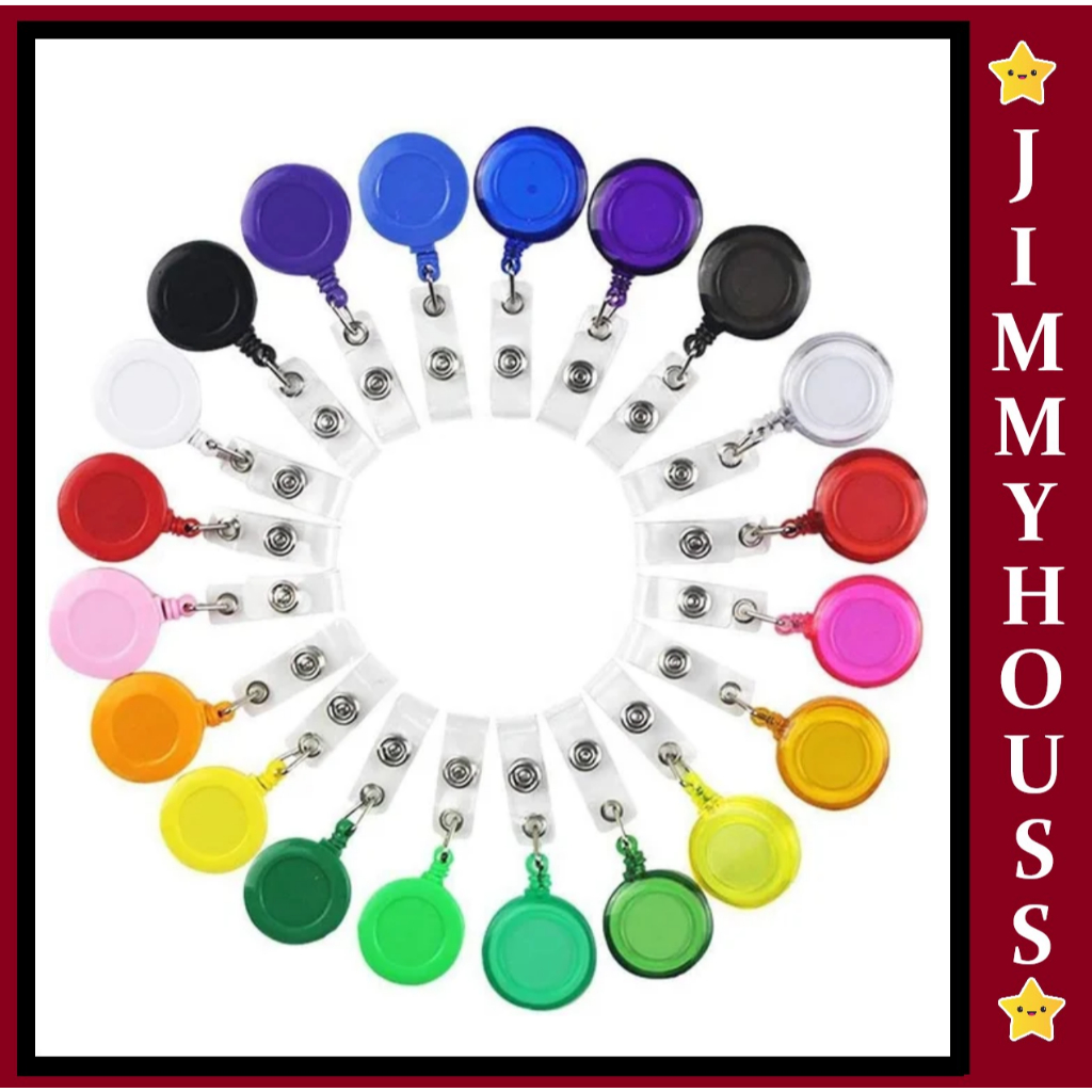 (100PCS) ID ROLLING Retractable Pull-out Badge ID Department Brand ...