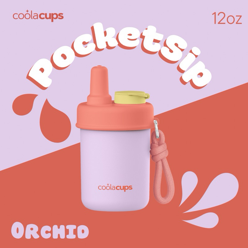 CoolaCups PocketSip 12oz Insulated Tumbler - Water Bottle Sippy Cup ...