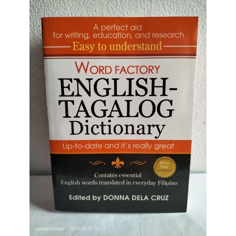 ENGLISH -Tagalog DICTIONARY!!! | Shopee Philippines