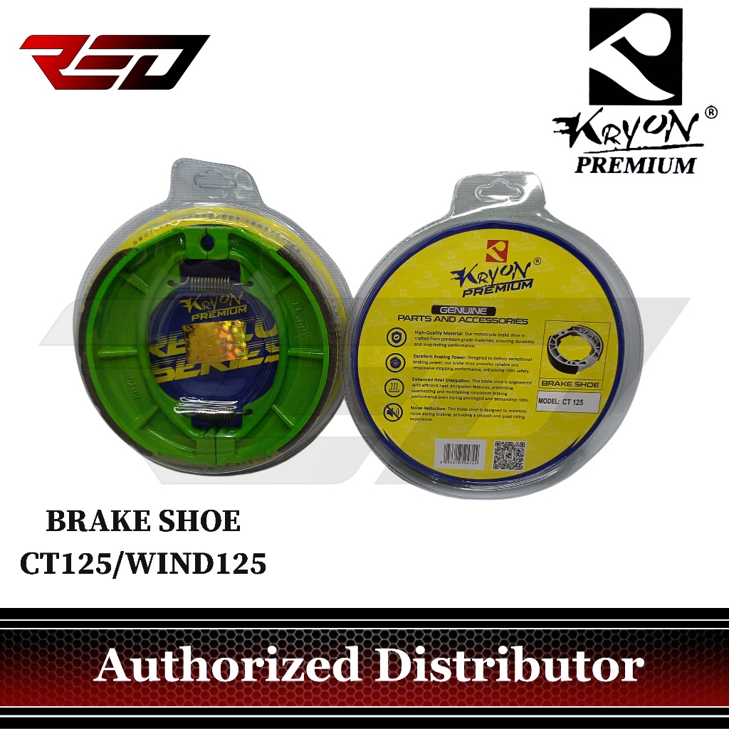 Brake Shoe KRYON CT125-Wind125 / Suzuki Address-Burgman Street 125 ...
