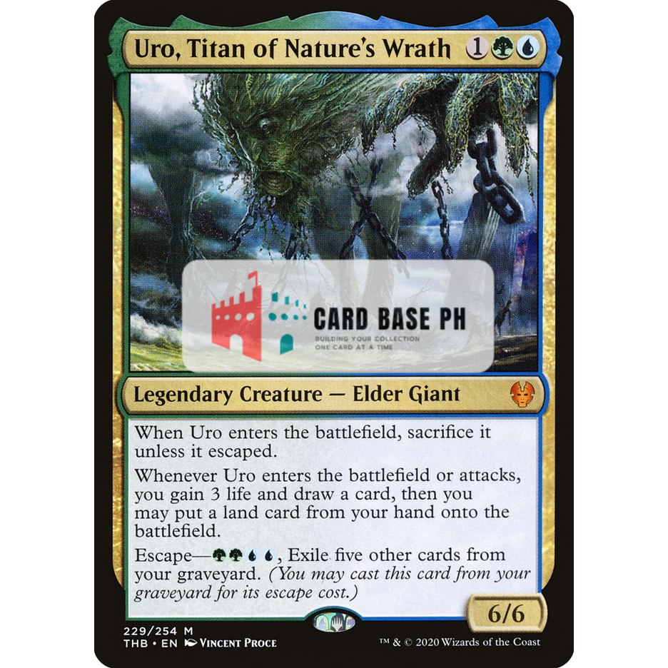 Uro, Titan of Nature's Wrath - Magic the Gathering Trading Card ...
