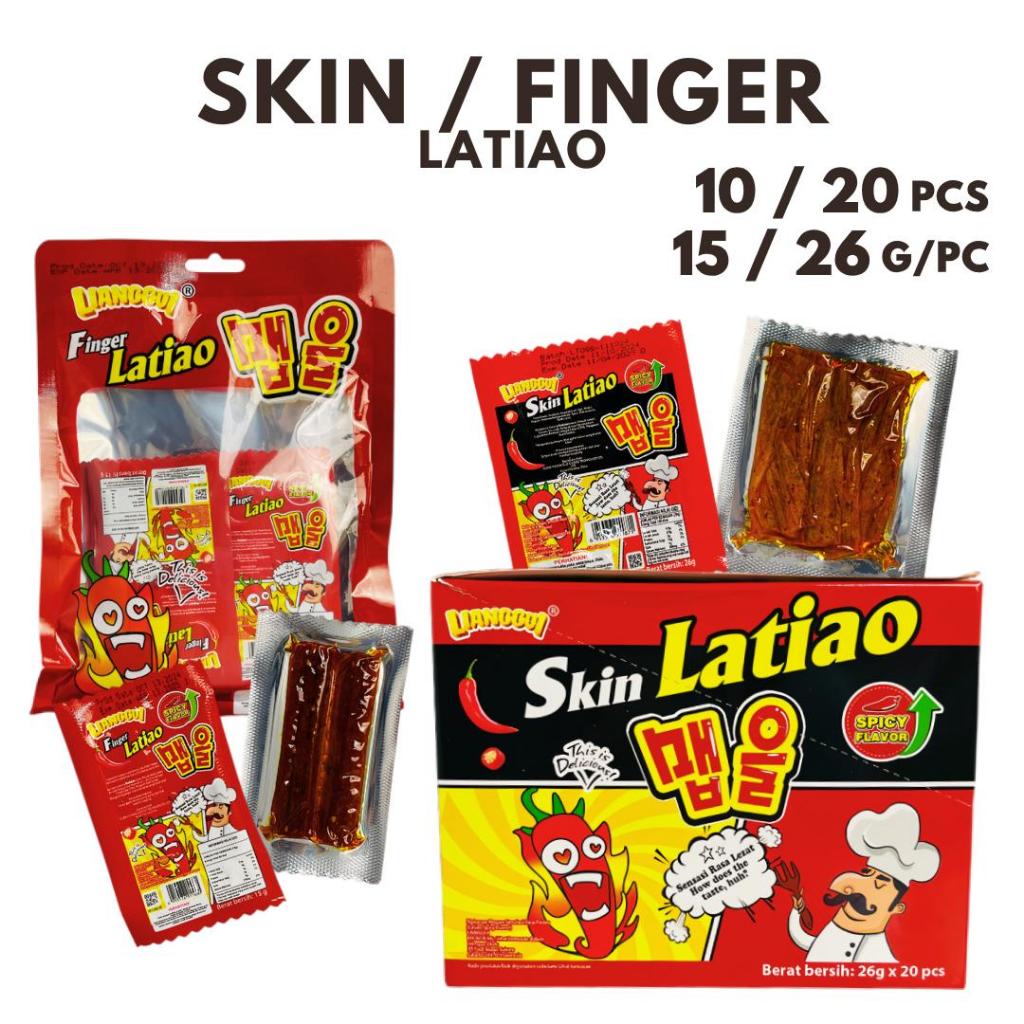 20 Pieces Skin / 10 Pieces Finger Latiao A Fiery Spicy Salty Sweet ...
