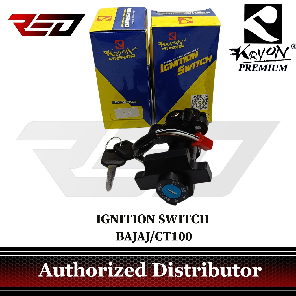 Ignition Switch / Main Switch Lock Kryon CT100-Bajaj / Honda Beat ...
