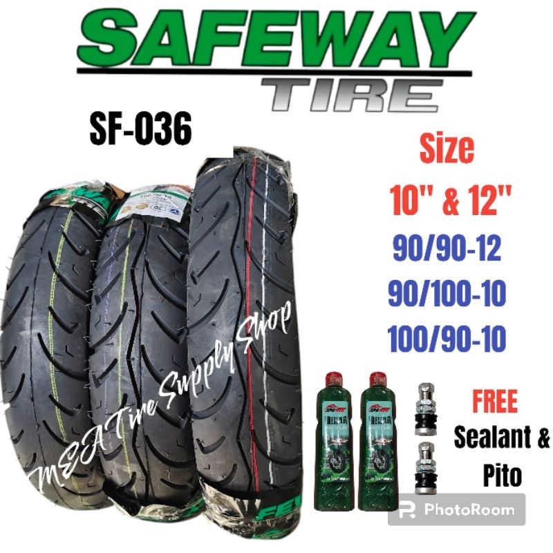 SAFEWAY TIRE SIZE 10 & 12 TUBELESS FREE SEALANT & PITO (for Gravis ...