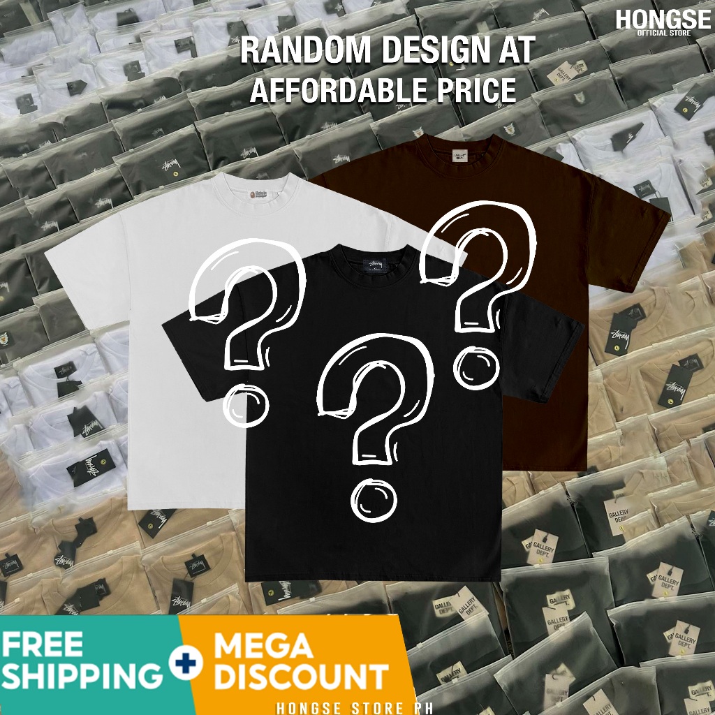 HONGSE RANDOM SHIRTS CLEARANCE SALE CONCEIT BOXY TSHIRTS OVERSIZE DBTK ...