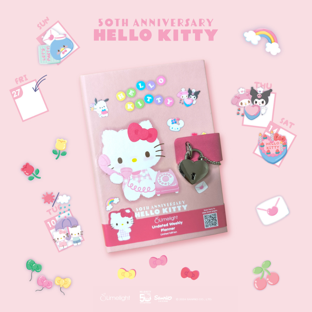 Limelight 2025 Hello Kitty Weekly Planner Schedule | Shopee Philippines