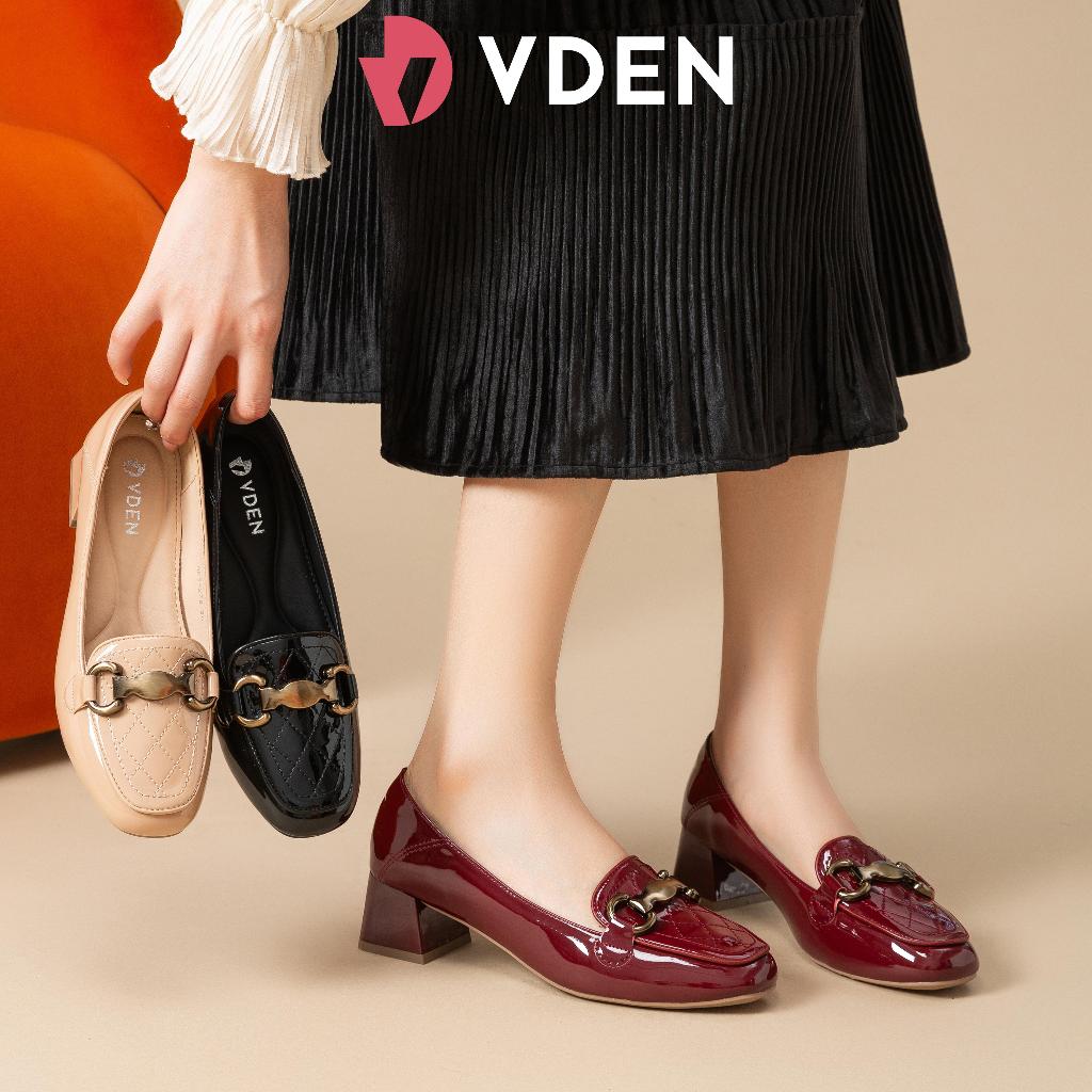 VDEN Elegant Retro Pumps High Heels Shoes Slip On Solid Patent Leather ...
