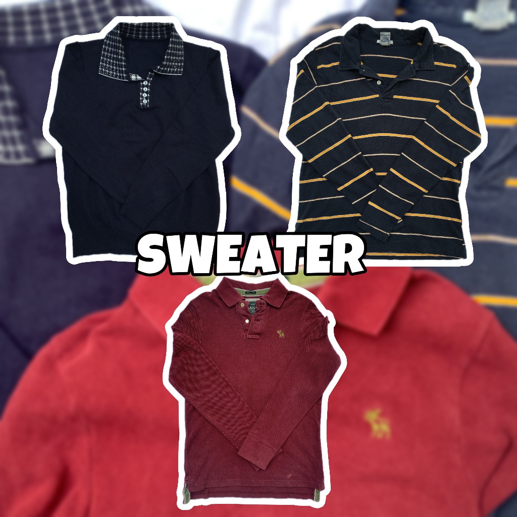 Men and Women's Sweater Thrift, Pre-loved | Shopee Philippines