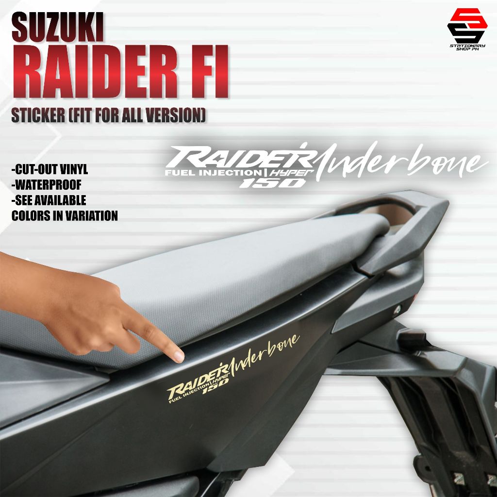Suzuki Raider Fi Sticker - Waterproof Cut out Vinyl Sticker for ...