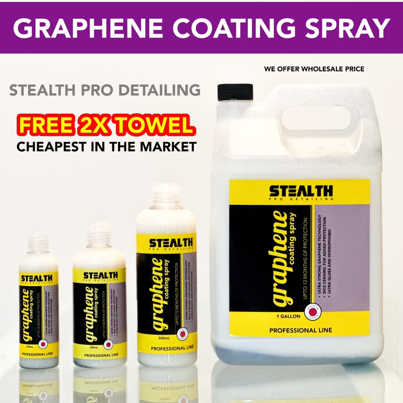 1 Gallon Stealth Japan Graphene Coating Spray Booster- 12 Months ...