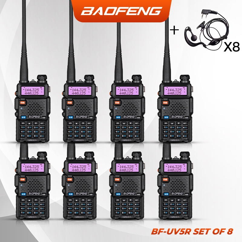 Baofeng UV-5R Two-Way radio 5W 128CH Portable Walkie Talkie Dual Band UHF/VHF Radio 10km Long ...