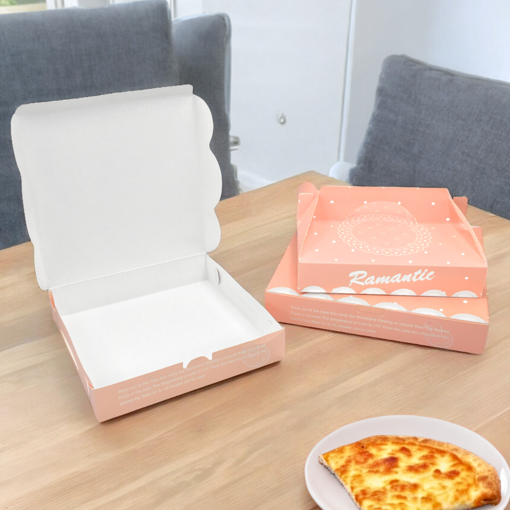 10pcs Pink Pizza Box No Handle & With Handle | Shopee Philippines