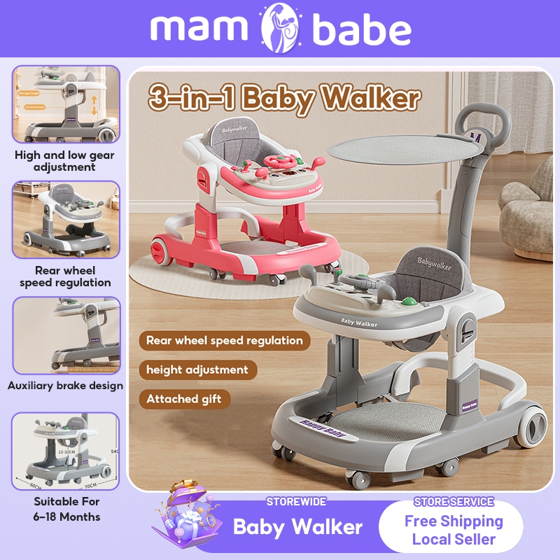 Foldable Baby Walker With Music And Mat Baby Walker Suitable For Baby ...