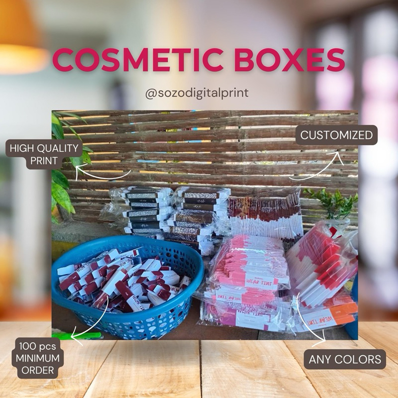 Customized box 3ml 50pcs | Shopee Philippines