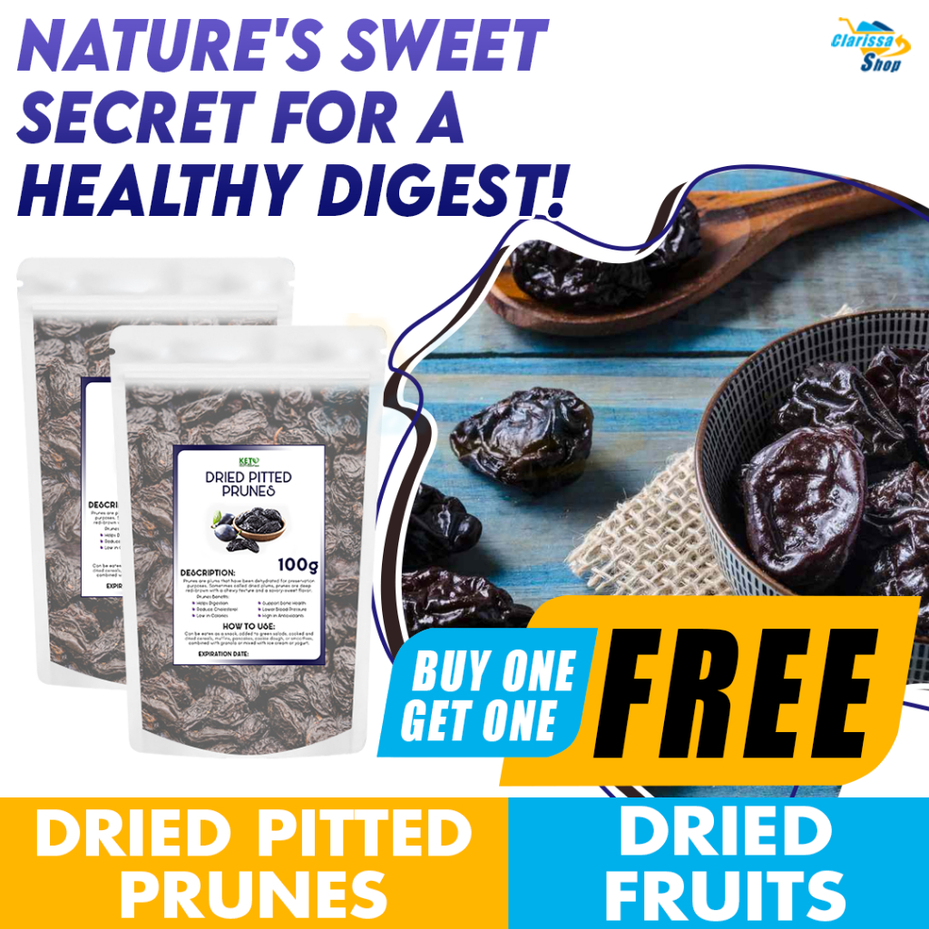 PITTED PRUNES — Seedless, Low Carb, High Fiber, Dried Fruits, Dried ...
